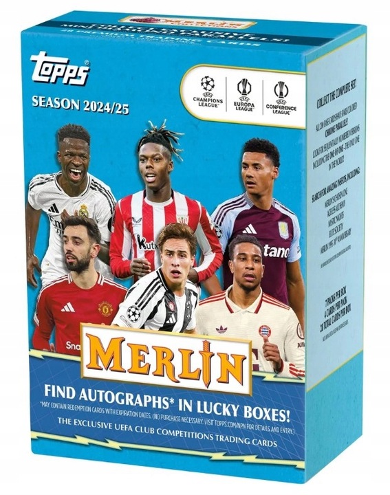 FUTBALLKÁRTYÁK Topps Chrome Merlin UEFA Club Competitions 2024/25 ...