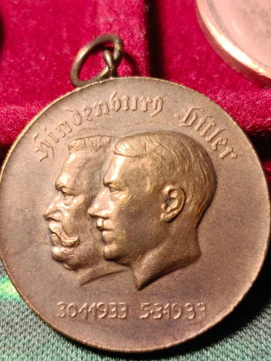 MEDAL PROPAGANDOWY HITLER - HINDENBURG 1933 R.RZADKI. • Cena, Opinie ...