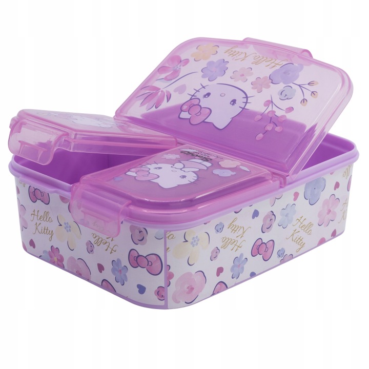 Raňajkový Box bez BPA obedár box na desiatu Hello Kitty mačička 900 ml ...