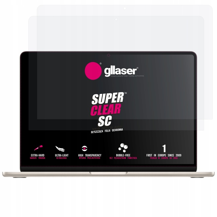 Folia ochronna Gllaser SuperClear SC pro APPLE MacBook Air 13 M1 13,3 ...
