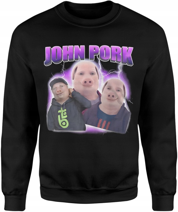 JOHN PORK PULÓVER MEME TIK TOK VIRÁLIS VICCES FÉRFI MEME DISZNÓ M, • Ár ...
