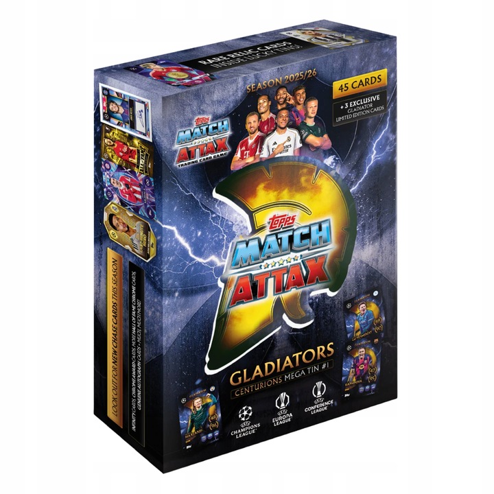 VELKÁ PLECHOVKA Č. 1 MATCH ATTAX 2026 TOPPS CENTURIONS SBĚRATELSKÉ ...