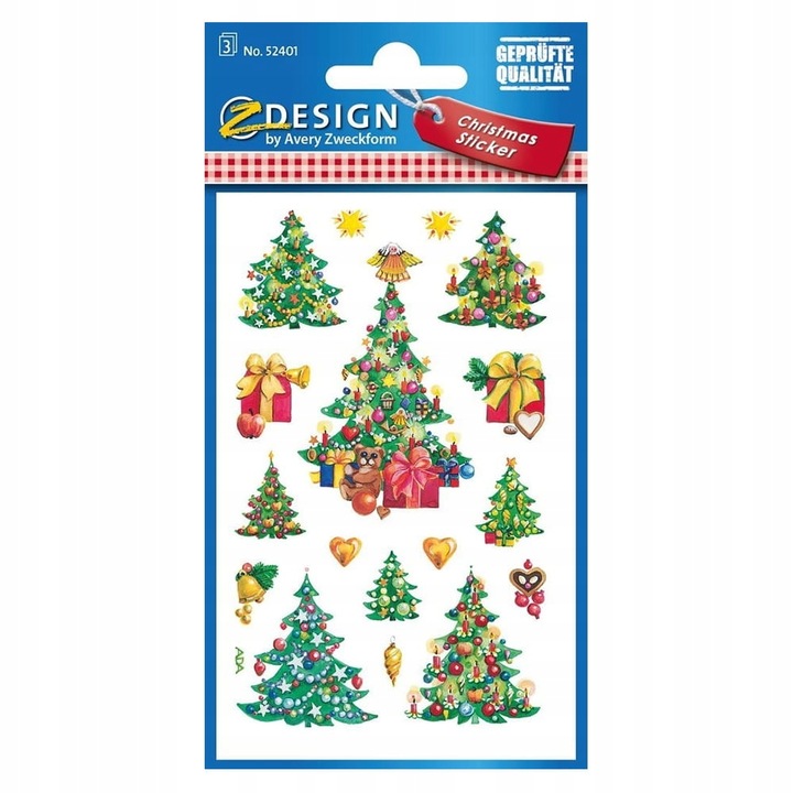 Z-Design klasszikus karácsonyi díszítő matricák, 1 db, (5906364155262 ...