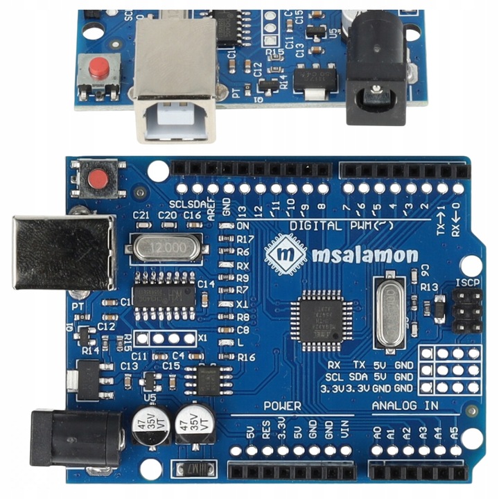 Mikrokomputer MSALAMON Uno R3 CH340 - Sklep, Opinie, Cena w Allegro