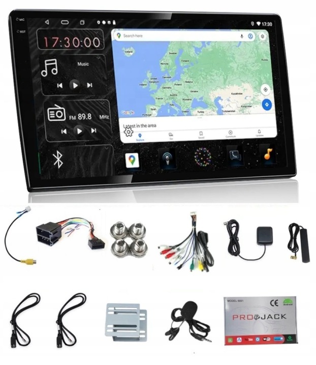 RADIO ANDROID 2 DIN GPS WIFI CARPLAY BLUETOOTH 4/64GB MODEM SIM 9 CALI ...