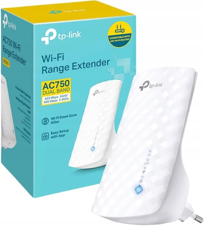 Wzmacniacz sygnału Wi-Fi Tp-link AC750 Wi-Fi Range Extender RE190 ...