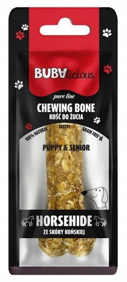 Rágócsont kutyáknak Buba BUBAlicious Pure Line, LÓBŐR rágóka 12 cm ...