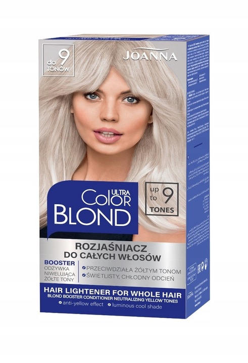 JOANNA ULTRA COLOR ROZJAŚNIACZ WŁOSÓW BLOND DO 9 TONÓW 1 SZT ...