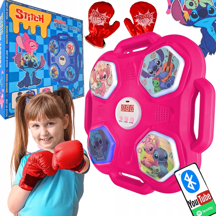 MUSIC BOXING MACHINE EDZŐTÁRCSA BOXGÉP BLUETOOTH STITCh, (5907419700239 ...