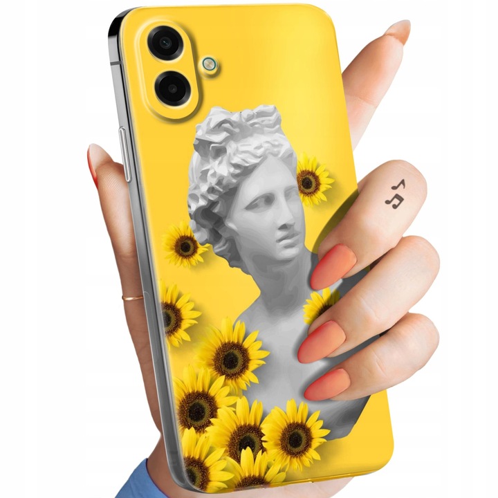 Hátlap Hello Case Samsung Galaxy A07 4G készülékhez sárga ...