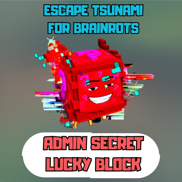 Admin Secret Lucky Block | Escape Tsunami For Brainrots | Roblox • Cena ...