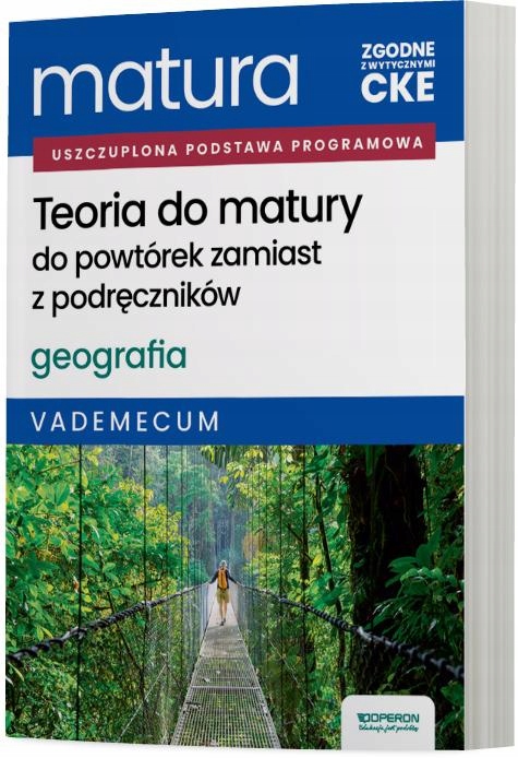 Geografia Matura 2026 Vademecum teoria do matury rozszerzony Operon ...