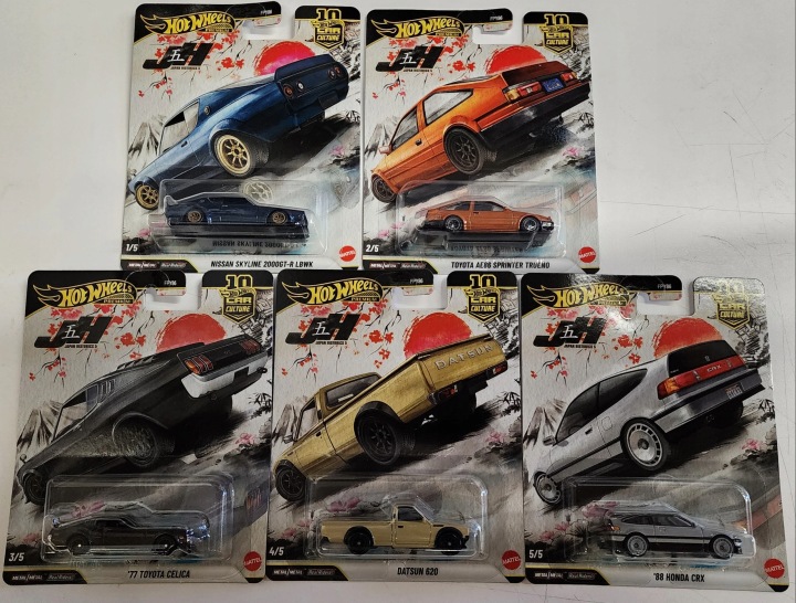 HOT WHEELS PREMIUM CAR CULTURE JAPAN HISTORICS ZESTAW 5SZT ...