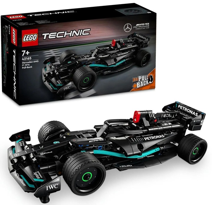 Lego Technic 42165 Samochód Mercedes AMG F1 W14 E Napęd Pull-back Auto ...